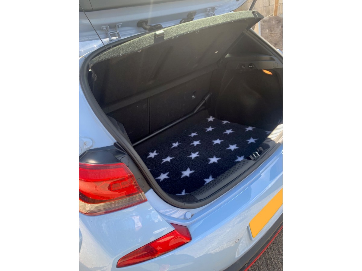 Car Boot Liner - Grey with White Stars