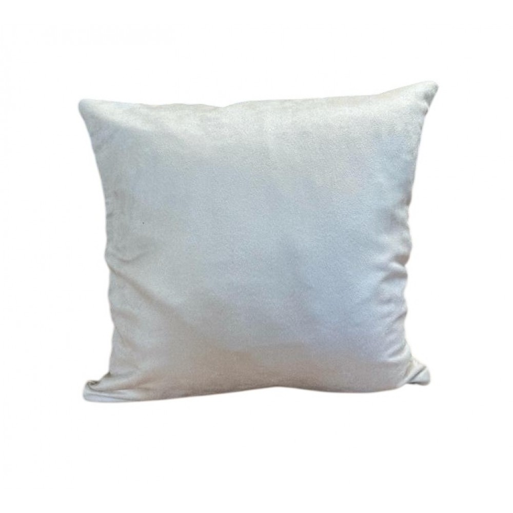 Cream Faux Suede Cushion (large 65cm X 65cm) - Complete With Hollow ...