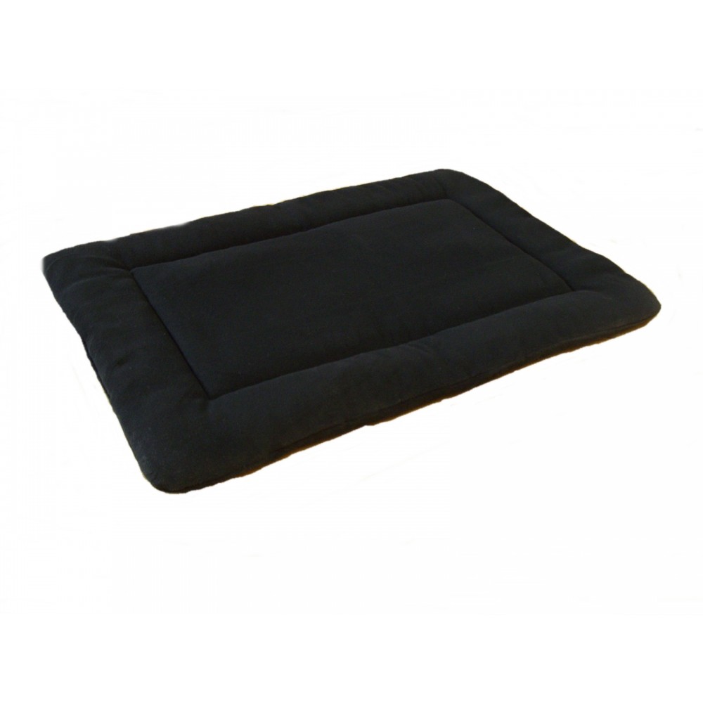 Polar Fleece Quilted Dog Pad - Black - Pet N Home