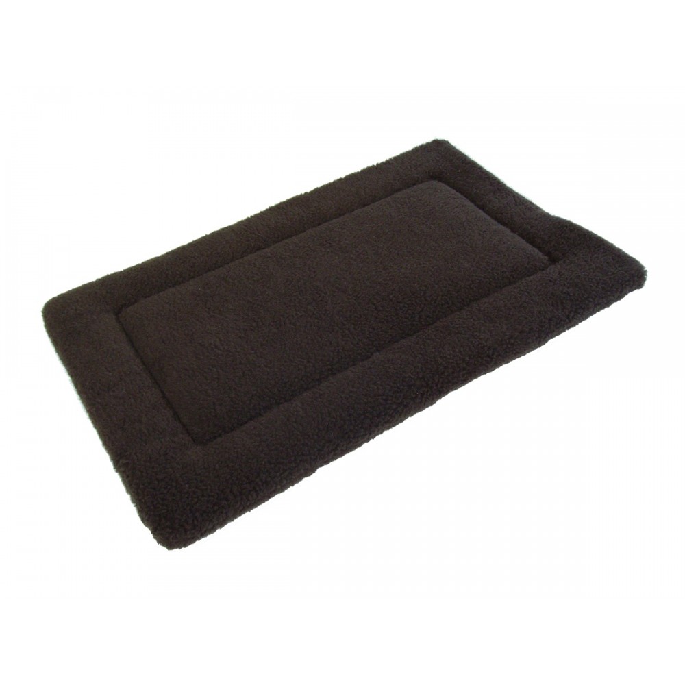 Sherpa Fleece Quilted Dog Pad - Brown - Pet N Home